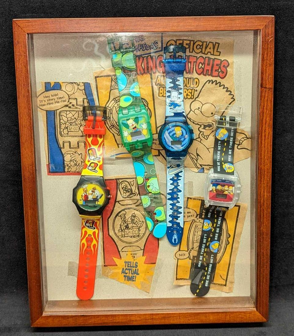 Shadowboxed Burger King Talking Simpsons Watches - Mar 26, 2023 | Rapid ...