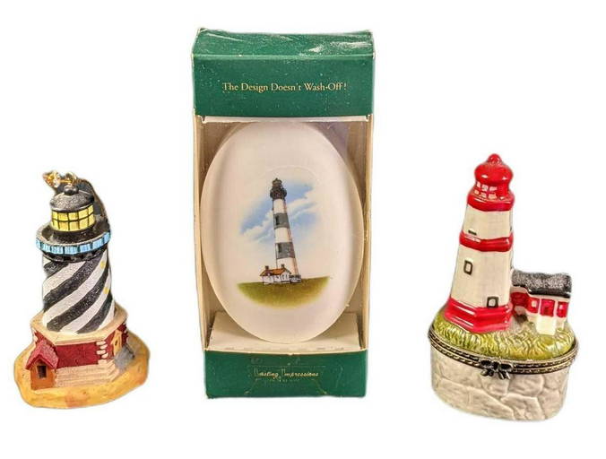 Lighthouse Trinket Box Soap And Ornament