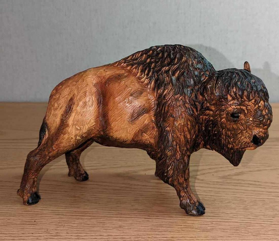 Greg Peltzer Resin Buffalo Animal Figurine - Mar 31, 2023 | Rapid ...