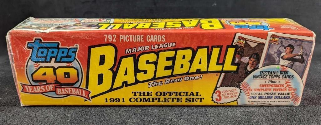 1991 Topps Baseball Full Set 792 Cards Factory Sealed