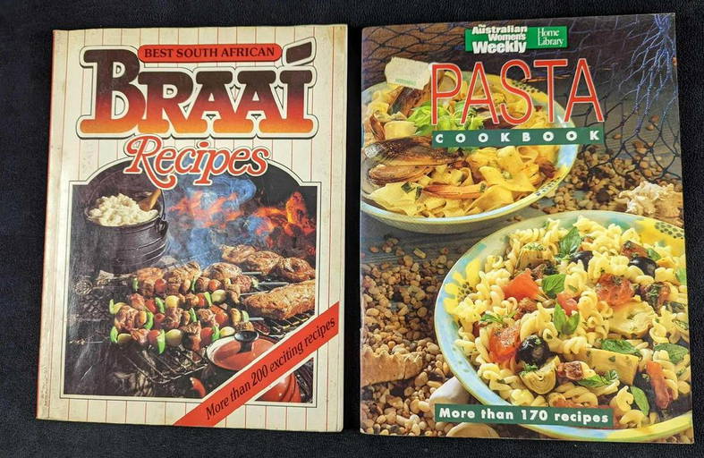 Australian Pasta Cookbook & South African Braai Recipes