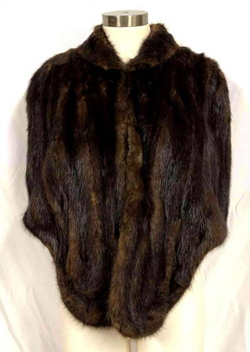 Mink Dyed Muskrat Fur Cape By La Belle Fine Furs Since 1919