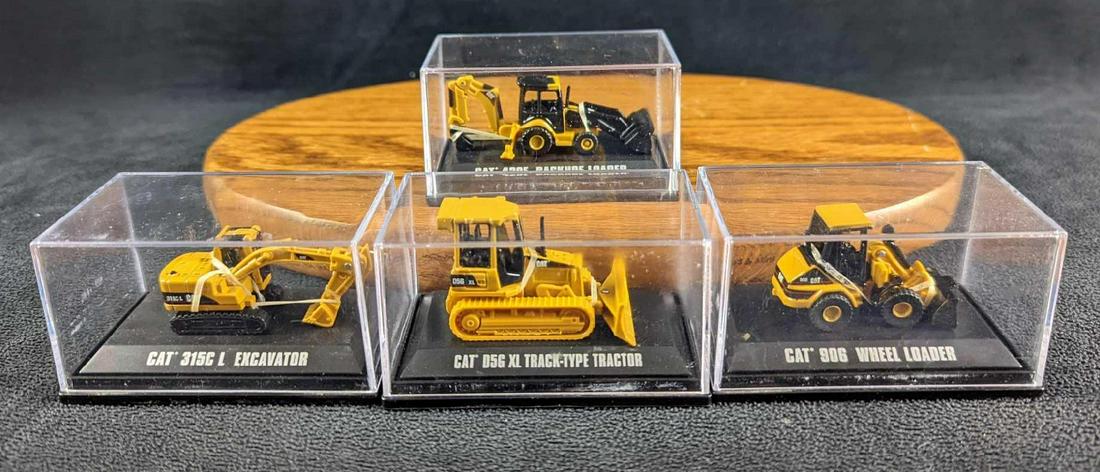 4 Norscot Die Cast Mini Cat Vehicles