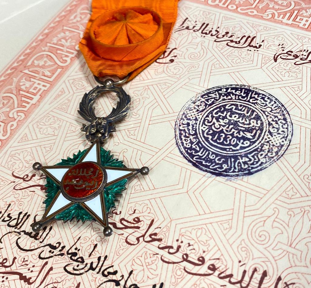 Order Of Ouissam Alaouite With Certificate