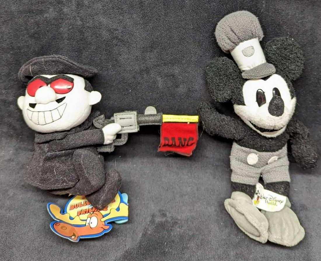 Mickey Mouse And Boris Badenov Plush & Bean Toys