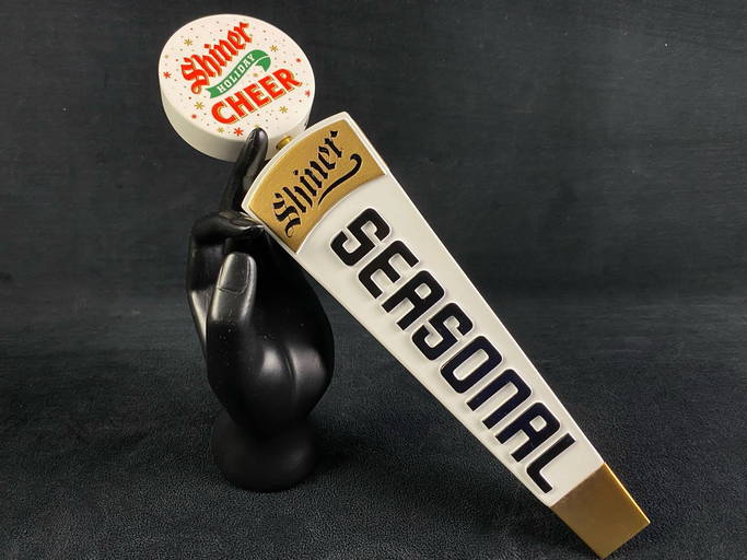 Shiner Cheer Tap Handle Ohio Seasonal Holiday Beer Knob Keg Draft Pull