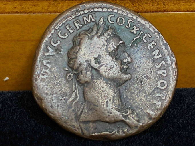 Ancient Roman Copper As Of Emperor Domitian