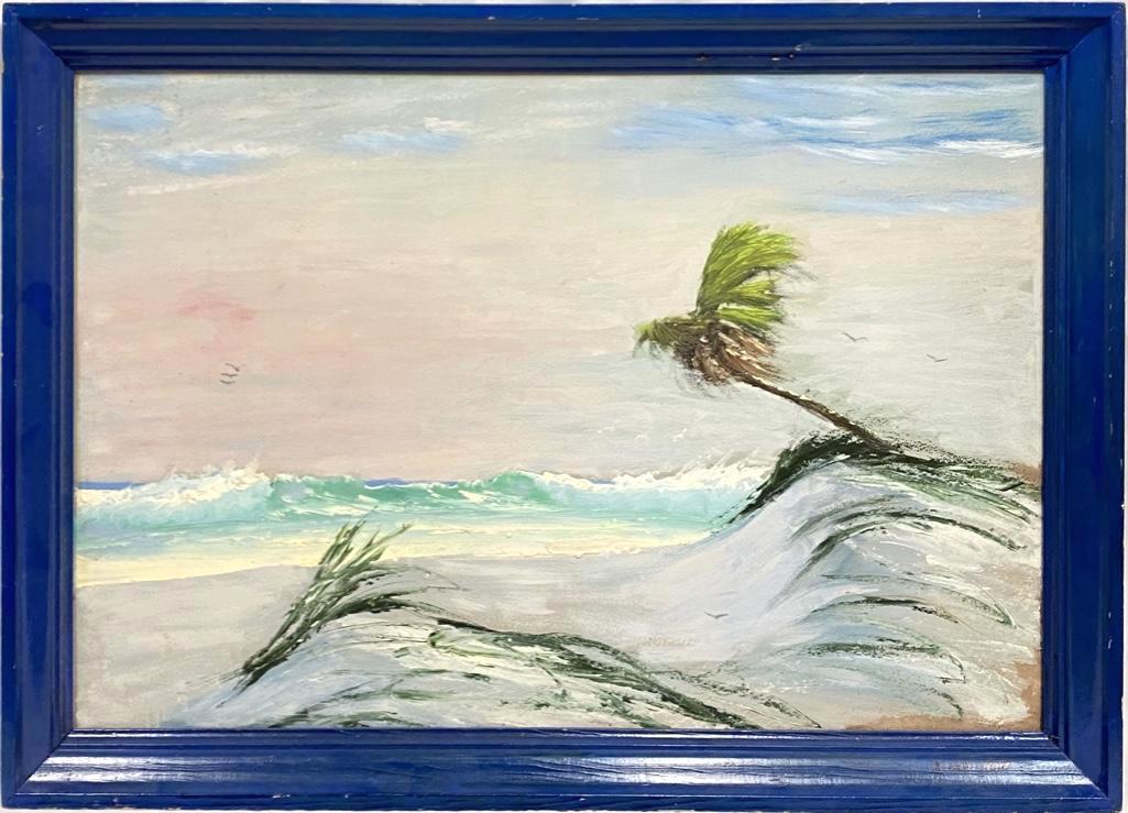 Alfred Hair Attr. Florida Highwaymen Painting