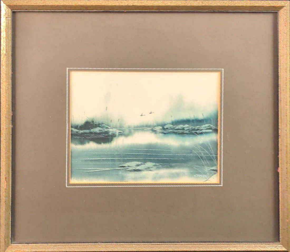 Original Framed Pen And Ink And Mixed Media, Steven Cryan Of Flying ...