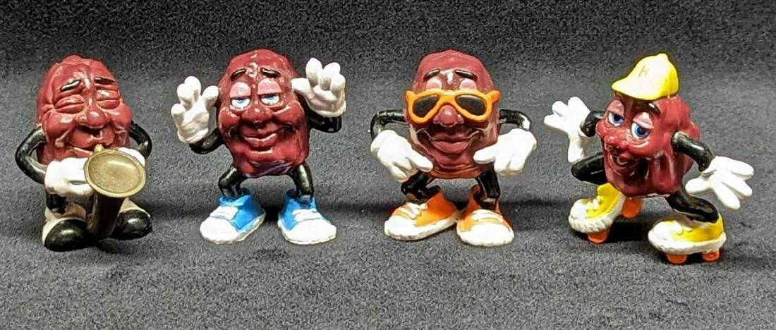 Four Vintage Pvc California Raisin Figures
