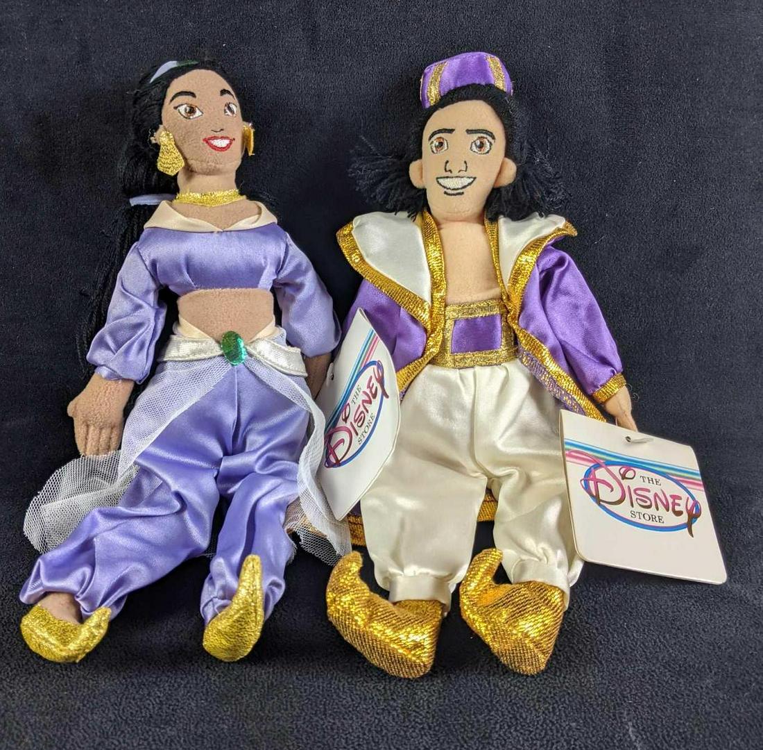 Disney Aladdin Plush Princess Jasmine And Aladdin Auction