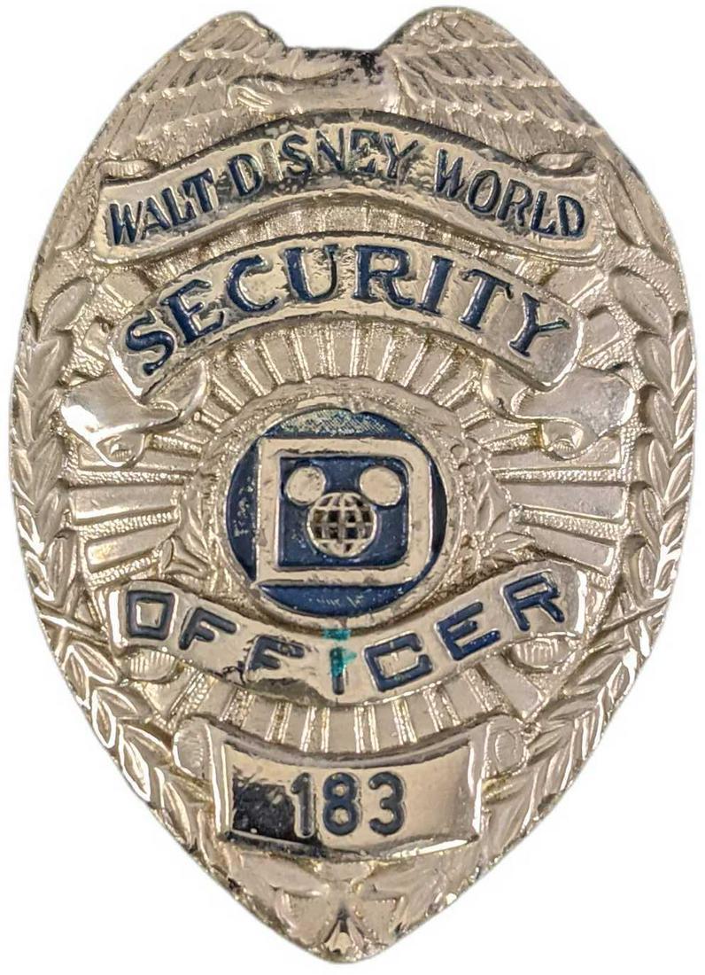 1970s/1980s Disney World Security Metal Badge Auction