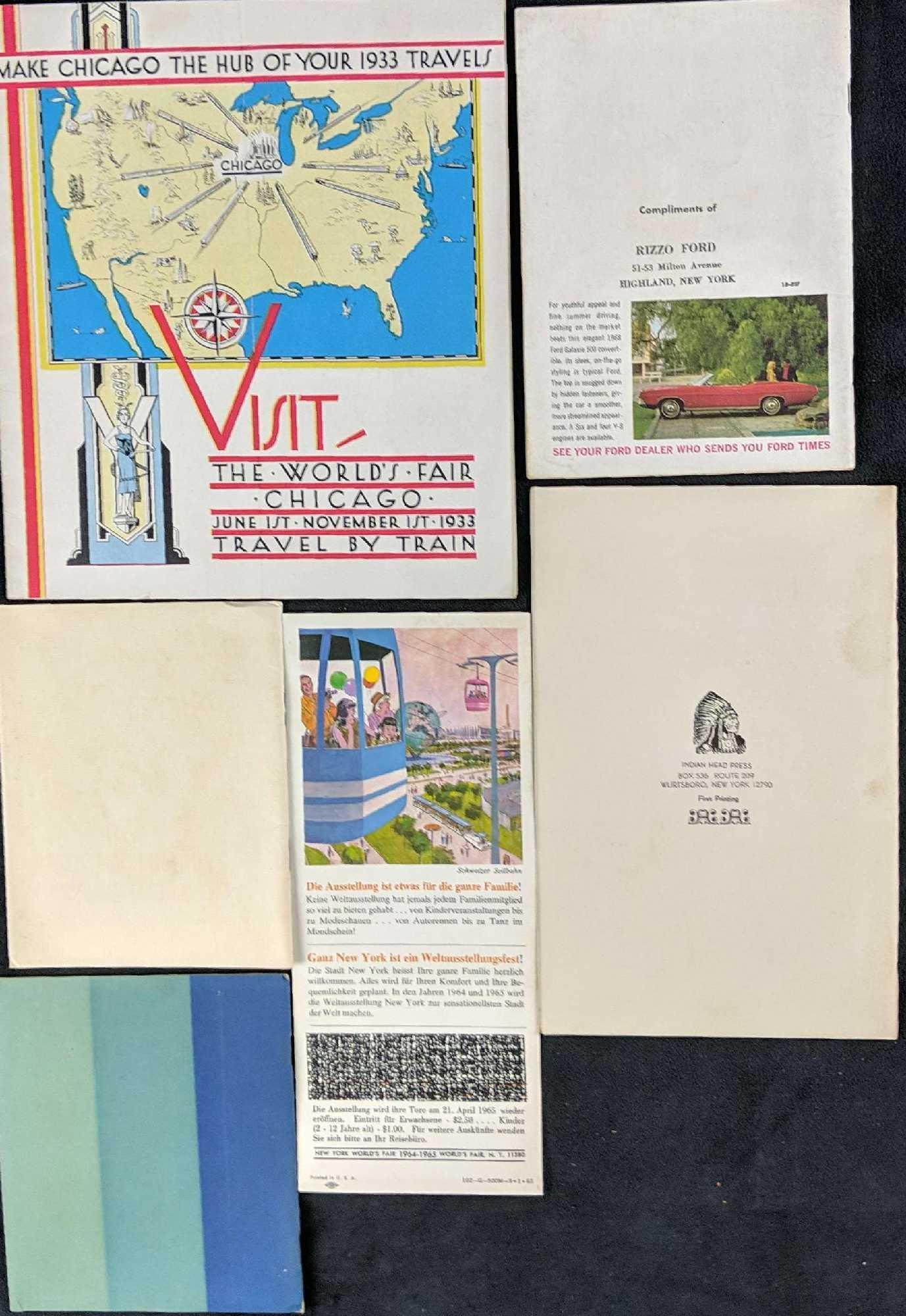 Six Vintage Worlds Fair Pamphlets New York Pabst Auction
