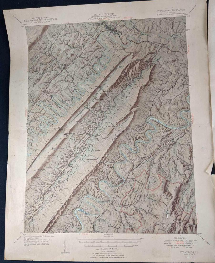 Virginia And West Virginia Topography Maps