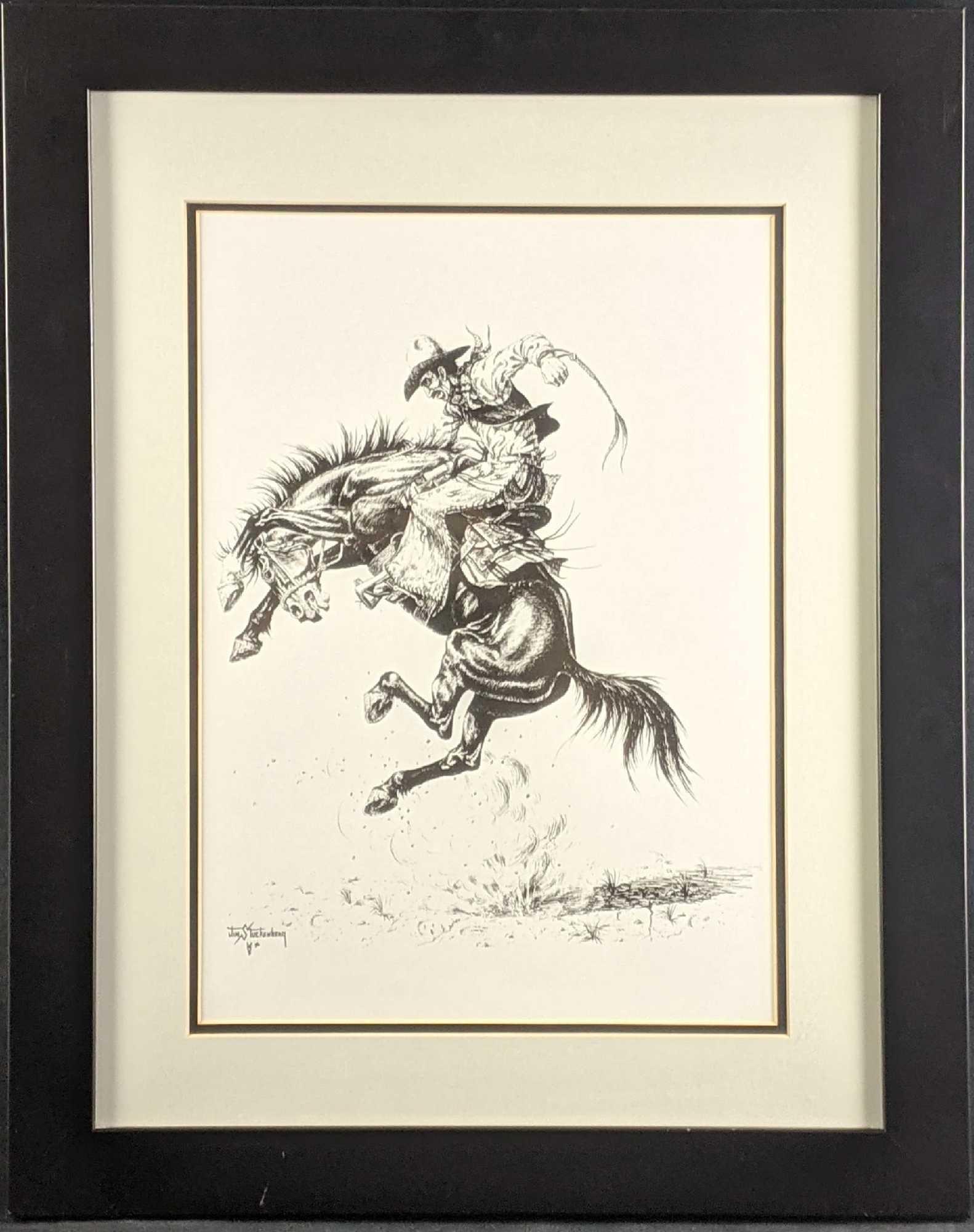 Cowboy Art Print Jim Stuckenberg Framed Print