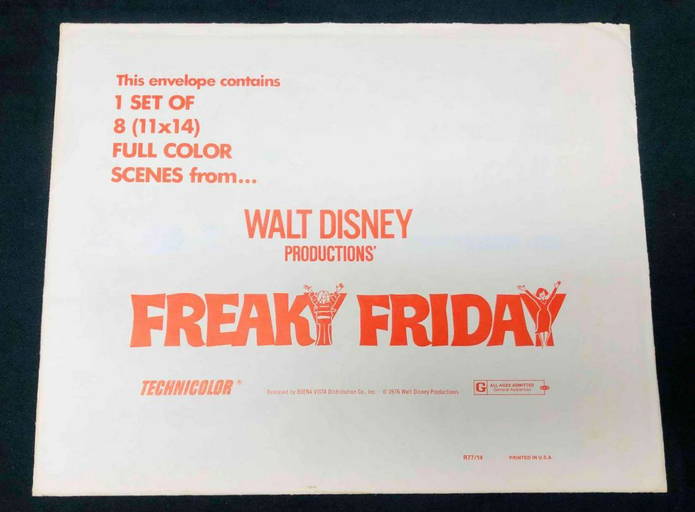 9 Sealed Walt Disney Productions' Freaky Friday Lobby Cards 1976