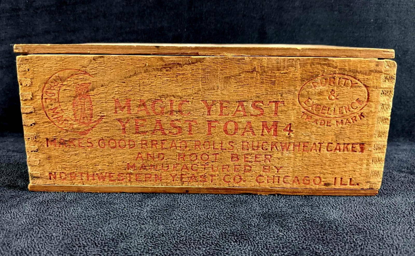 Antique Box Magic Yeast Yeast Foam Product Box Auction