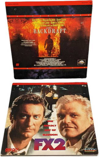 Backdraft & Fx2 Laserdisc Kurt Russell Robert Deniro