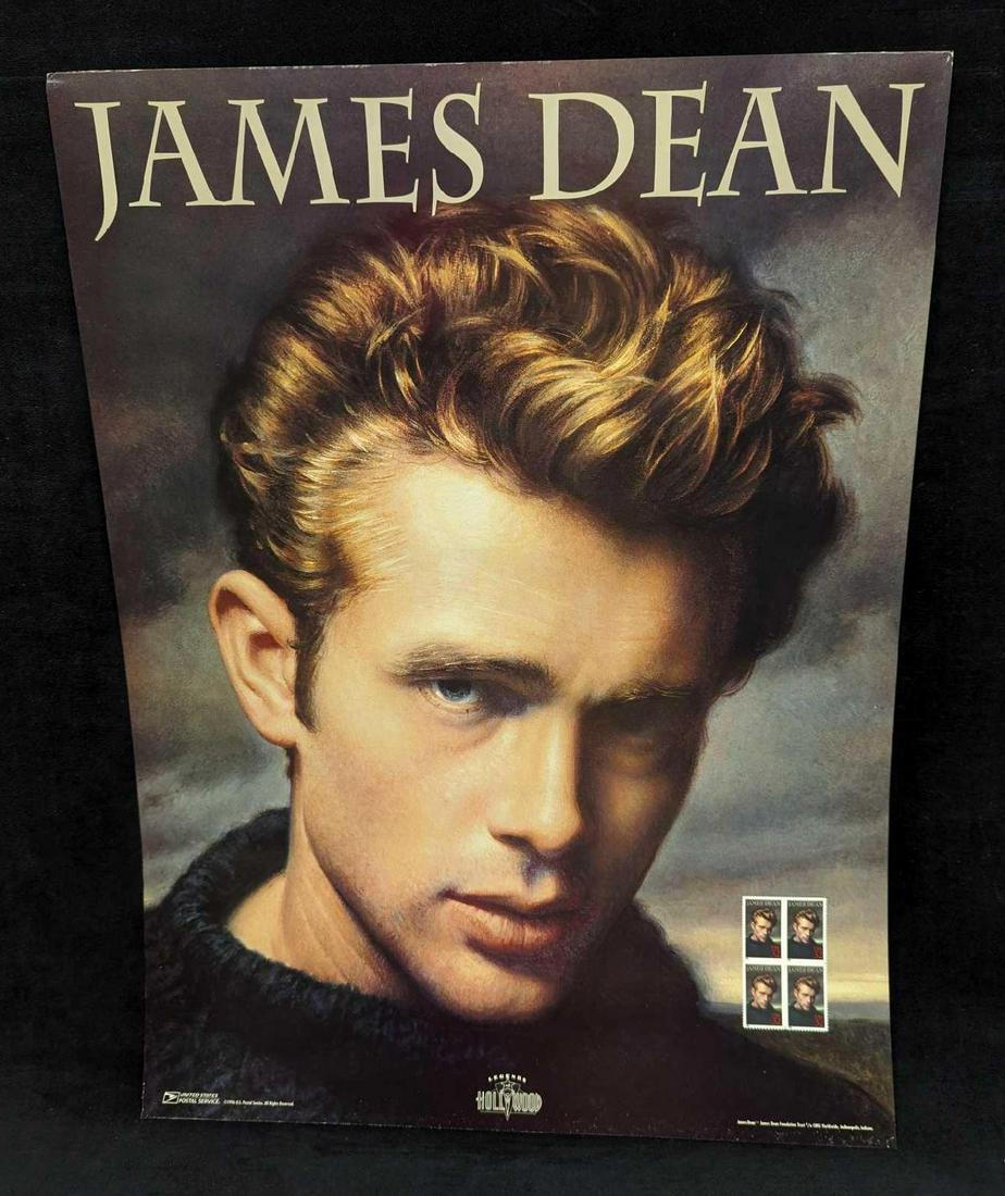 James Dean Legends Of Hollywood Poster W Stamps Auction