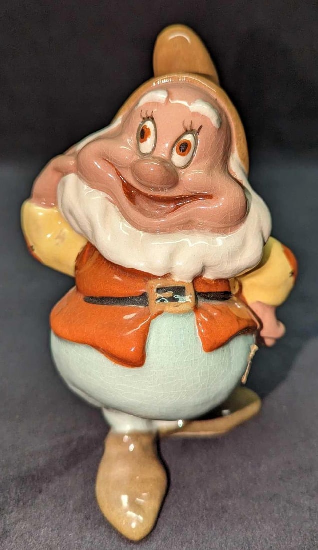1940s Disney Happy Dwarf Evan K Shaw Pottery Figurine Auction