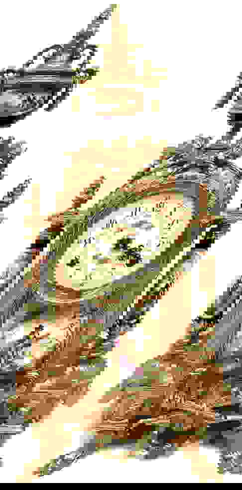 Modern Reproduction Of Lancini Mantel Clock Auction