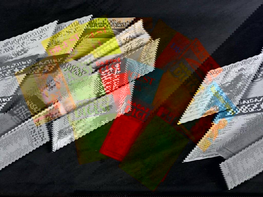 16 Vintage Magazine Digest 1930s & 1940s Auction