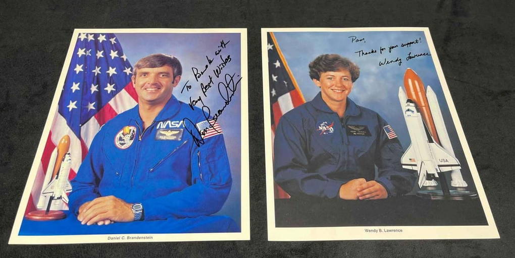 Two Signed & Inscribed Nasa Astronaut Photographs Wendy B. Lawrence ...