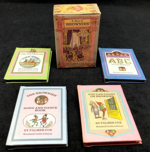 Vtg "a Box Of Brownies" Book Collection Palmer Cox