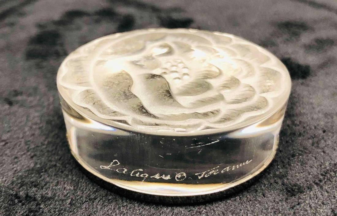 Lalique Vintage Car Mascot Radiator Cap Handmade Crystal Auction