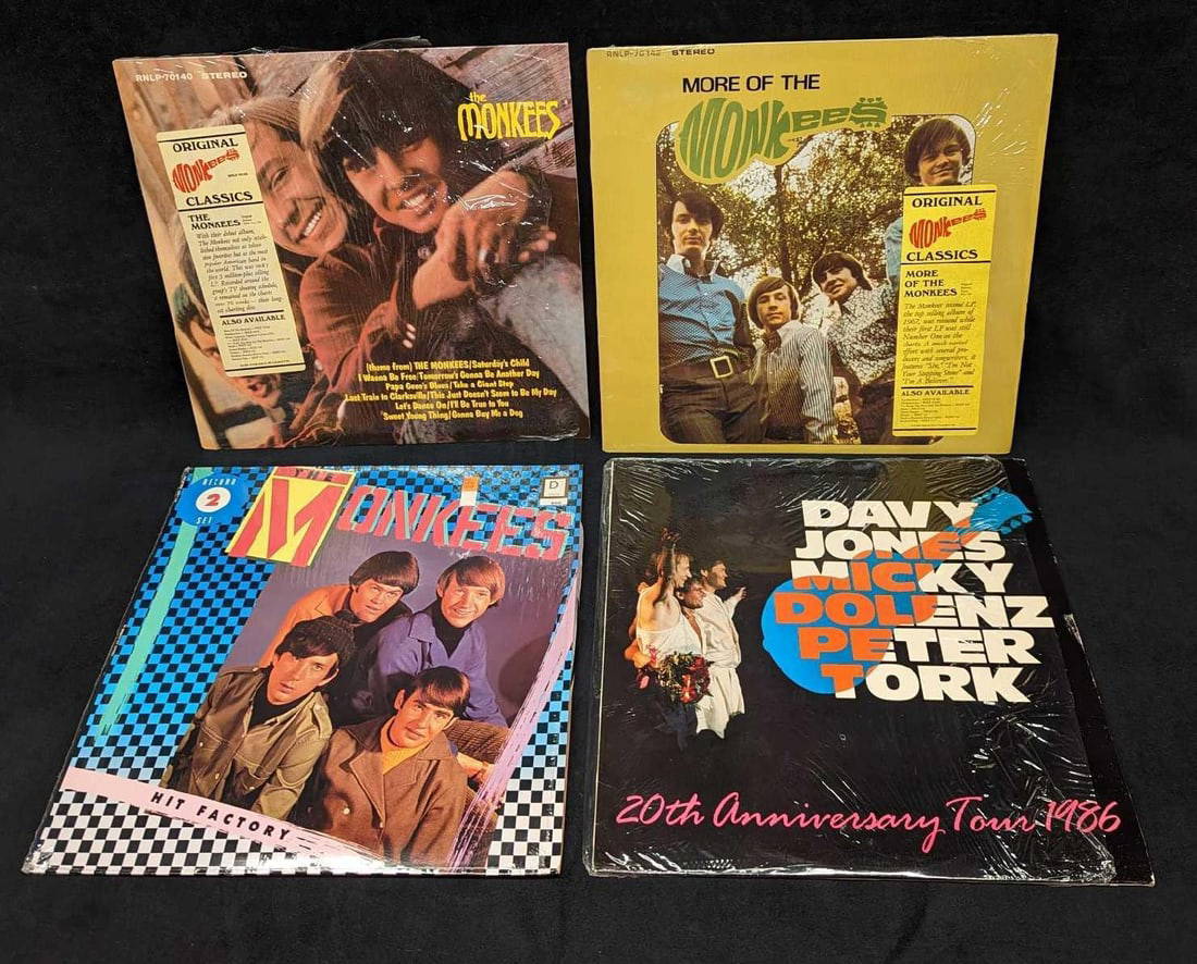 4 The Monkees Lps More Hit Factory 20th Anniversary Tour Auction