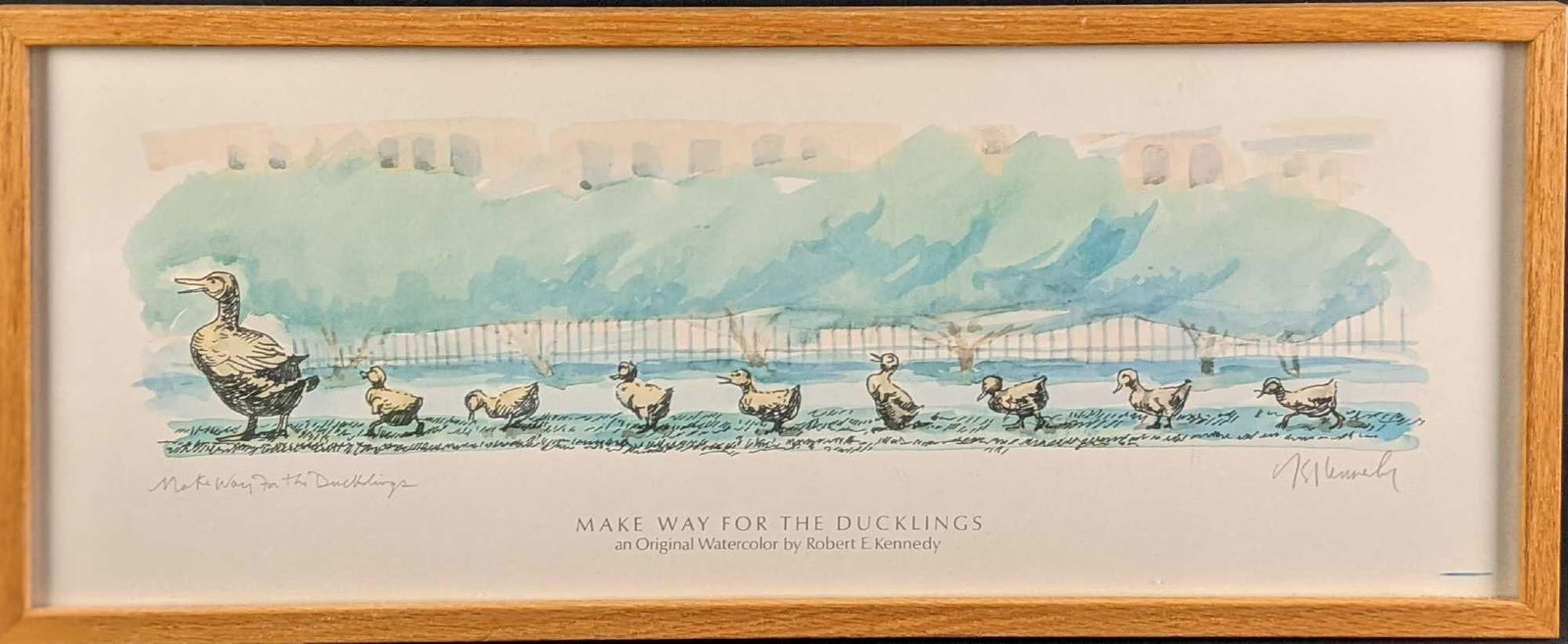 Robert Kennedy Make Way For Ducklings Signed Print Auction