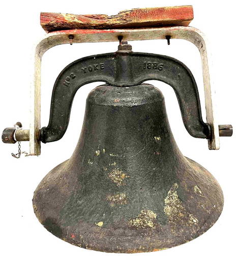 Antique Cast Iron Bell G.s Bell & Co. Hillsboro 1886 No2 Yoke (jb223)