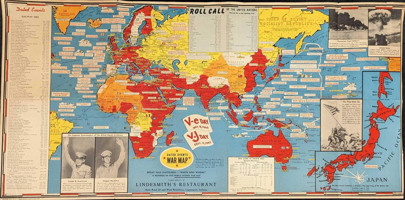 Dated Events War Map 28th Edition Auction