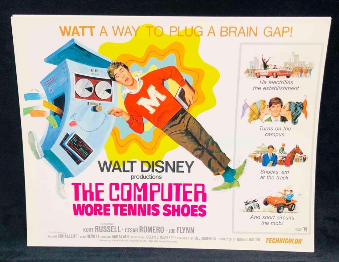 9 Full Color Scenes From Walt Disney Productions The Computer Wore ...