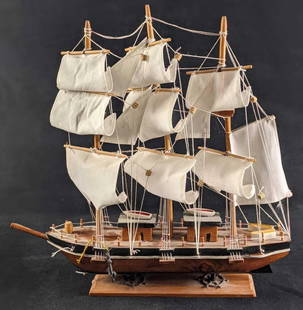 Vintage Model Sailing Ship Auction