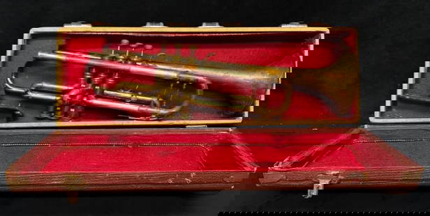 Buescher Aristocrat Trumpet With Case Auction