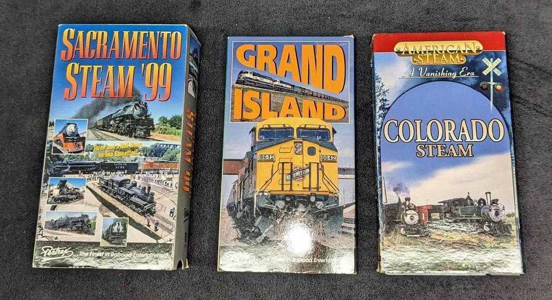 Sacramento & Colorado Steam & Grand Island Vhs Tapes Auction