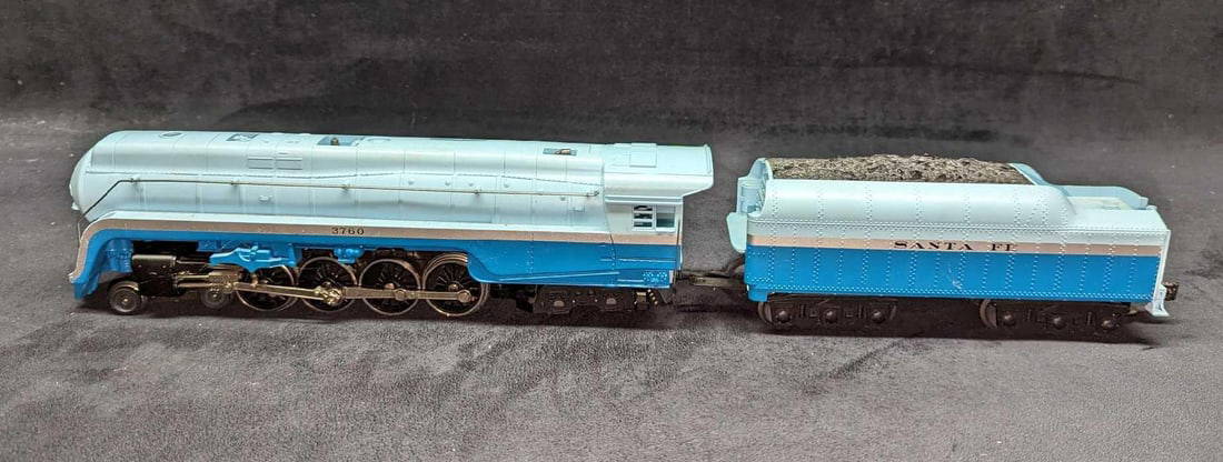 Mth Rail King Atsf Streamlined Northern Die-cast Steam Engine & Tender ...
