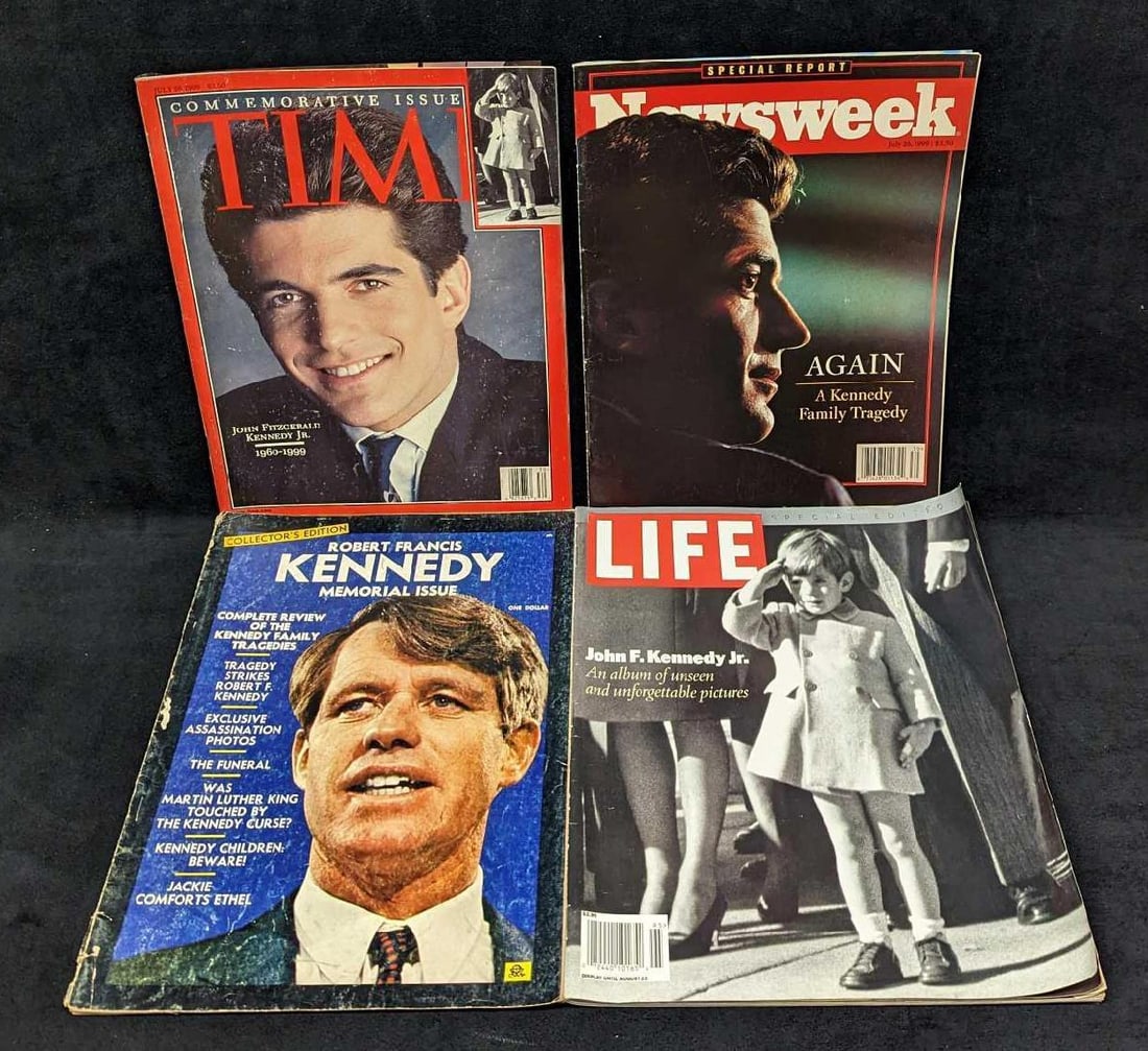 4 Jfk Jr & Robert Kennedy Memorial Magazines