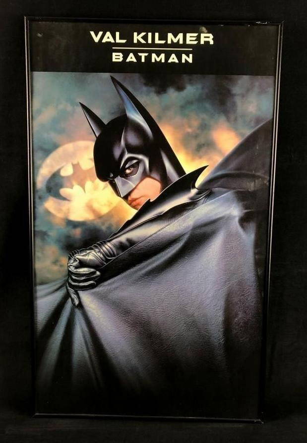 Framed Val Kilmer Batman Forever Movie Poster Auction