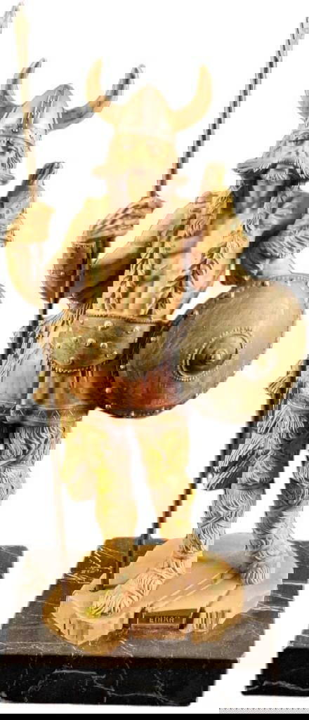 Depose Einar Viking Painted Resin Warrior Figure Auction