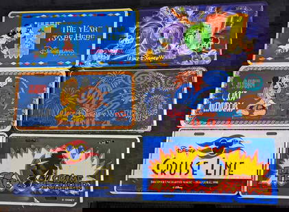 6 Walt Disney License Plates Mickey Mouse Cruise Line