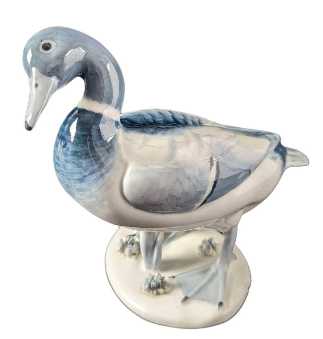 Vintage Porcelain Bidasoa Spain Duck Figurine Auction