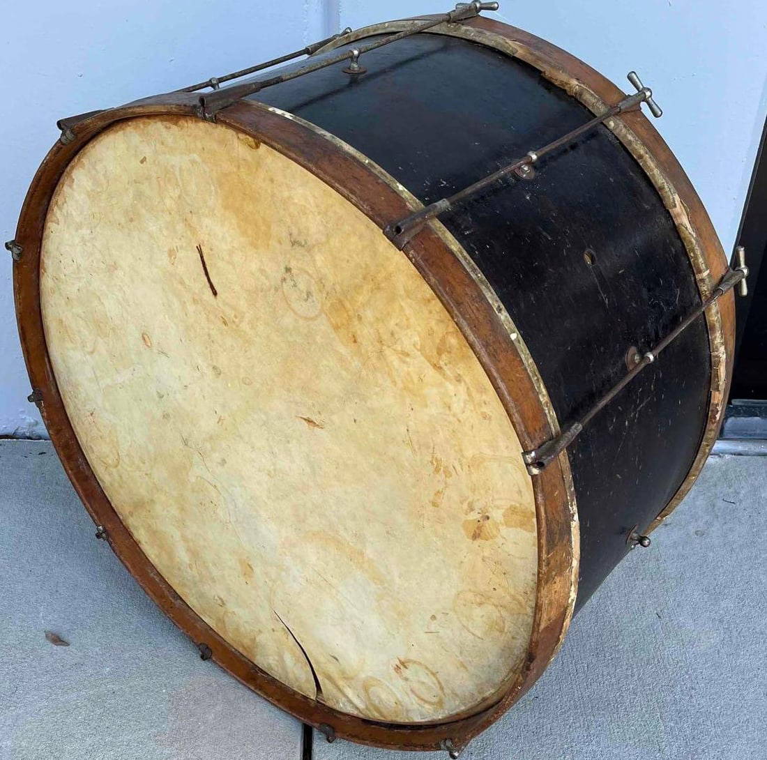 Vintage Marching Band Drum Auction