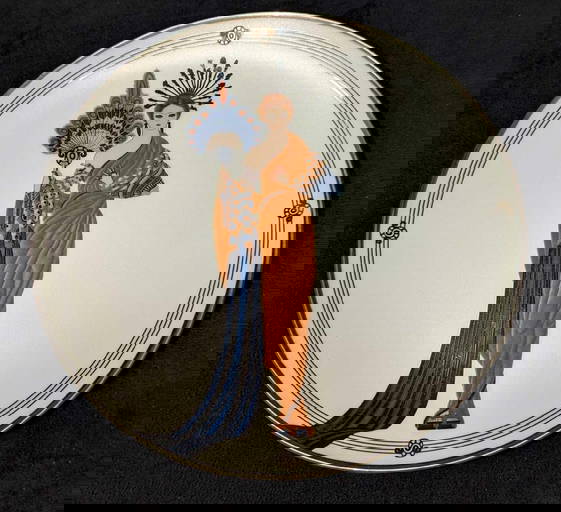 House Of Erte Athena Decorative Le Porcelain Plate