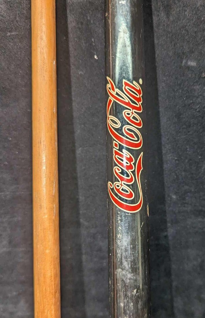Wooden Coca Cola Pool Cue Stick Auction