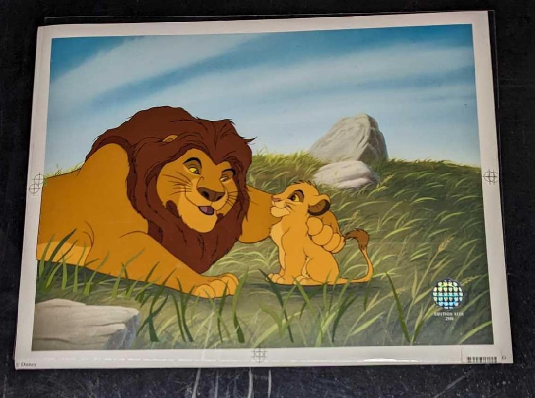 Le Disney Lion King Pouncing Lessons Sericel Auction