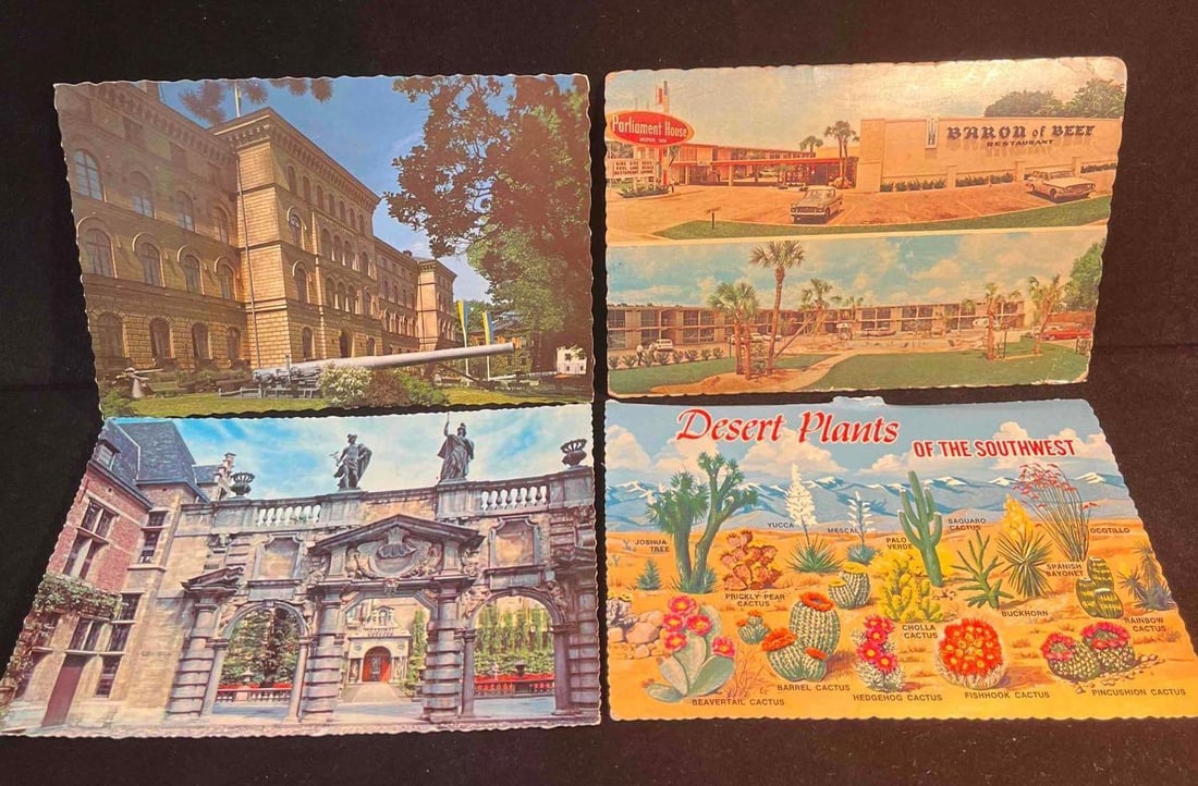 Random Bundle Of Postcards With Rough Cut Edges Auction
