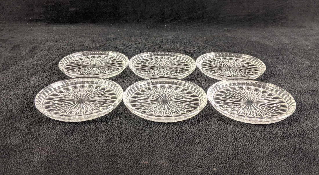 Vintage Glass Coasters Fancy Coasters Auction