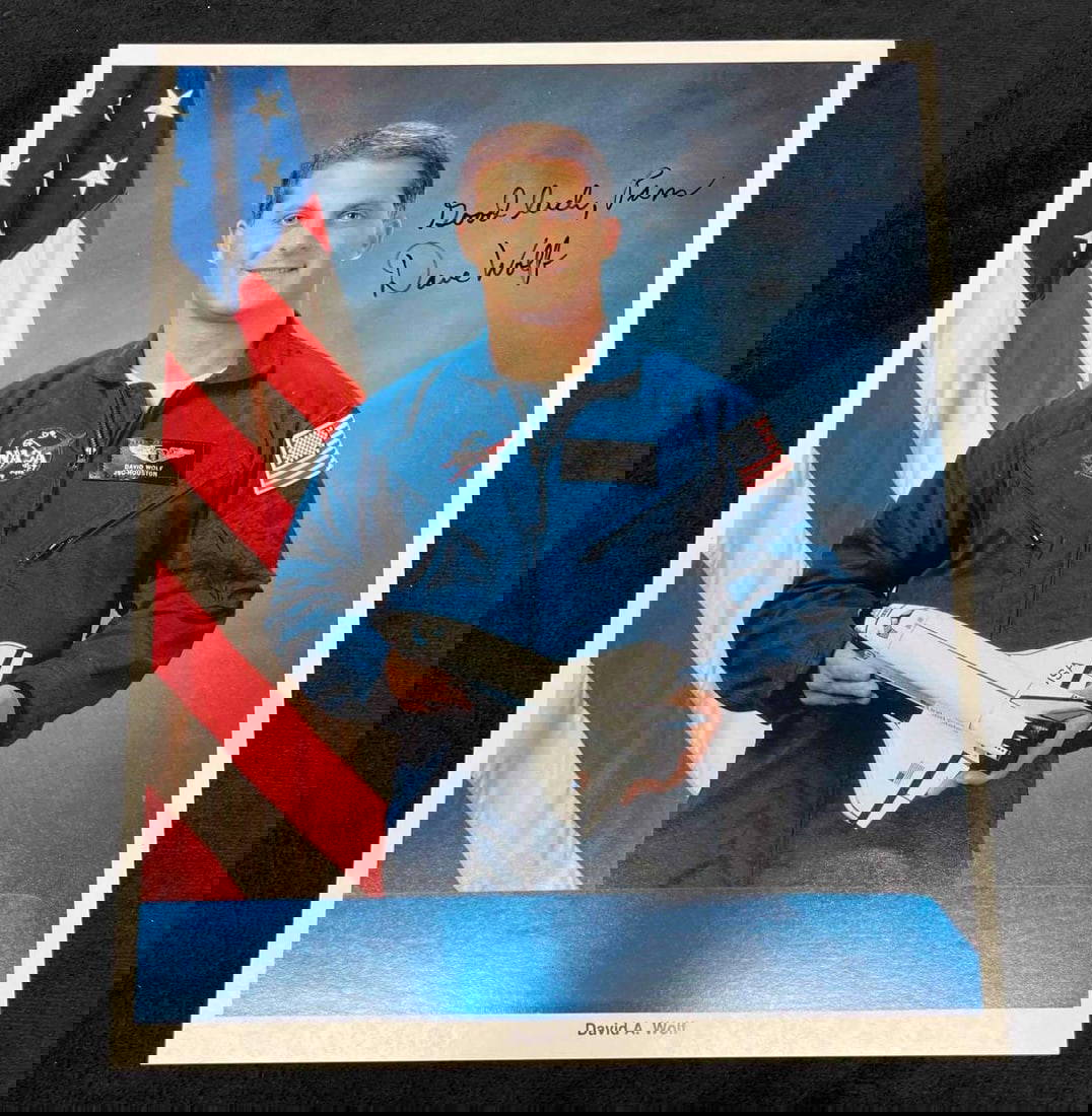 Signed & Inscribed Vintage Photograph Of Astronaut David A. Wolf (jbh25 ...